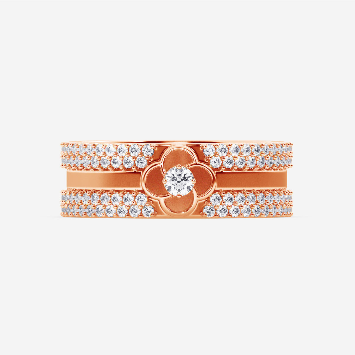 Taj Signature Wide Lab Grown Diamond Ring by Stefee – Stefee Jewels